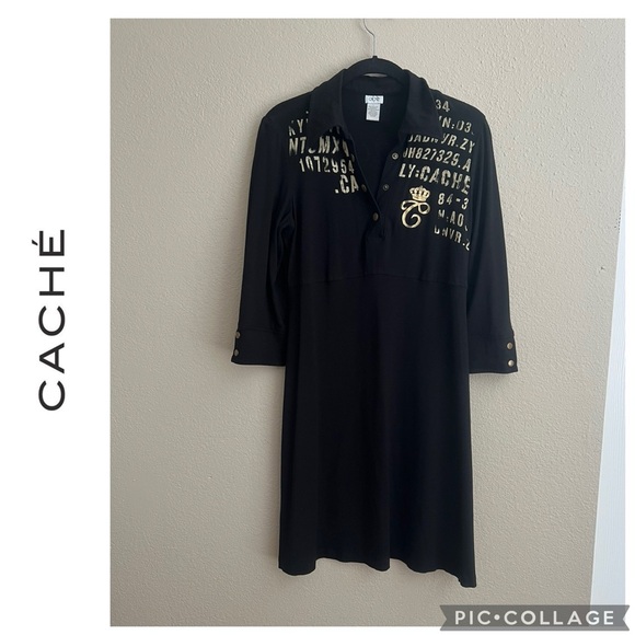 Cache | Dresses | Gorgeous Womens Cache Black Dress Size L | Poshmark